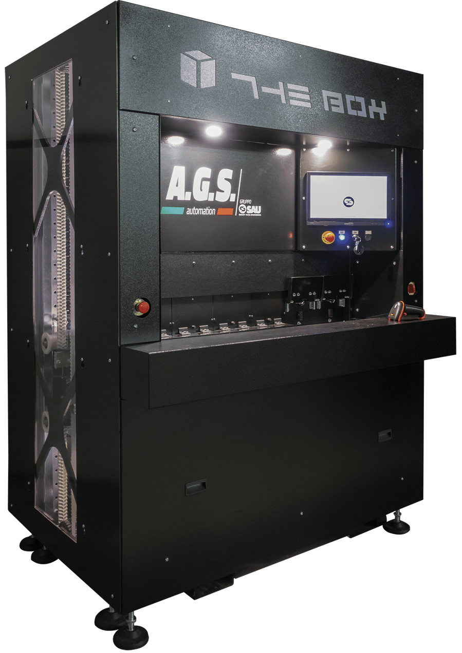 Automatic vertical storage for tool management THE BOX