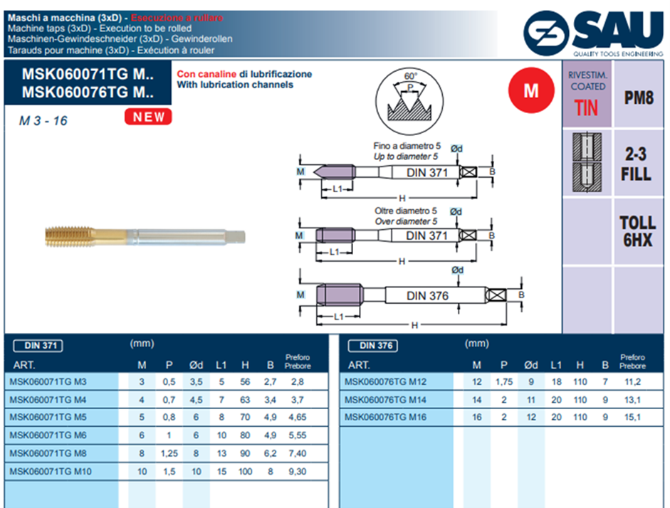 MASCHI A RULLARE per filettatura